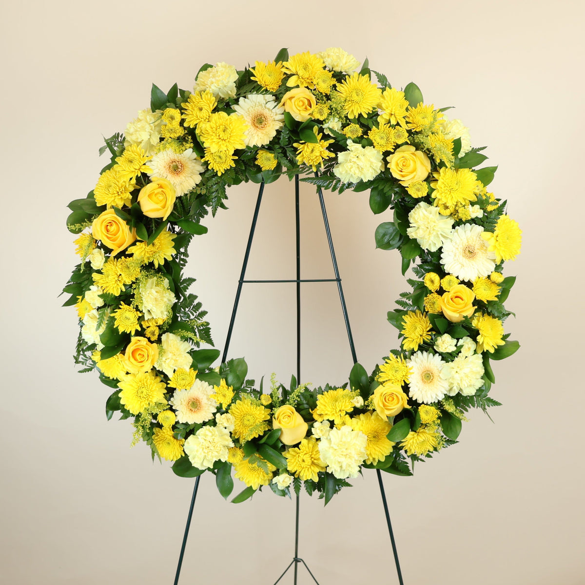 Wreath on Easel Stand – Fantasy Florist and Flower Delivery